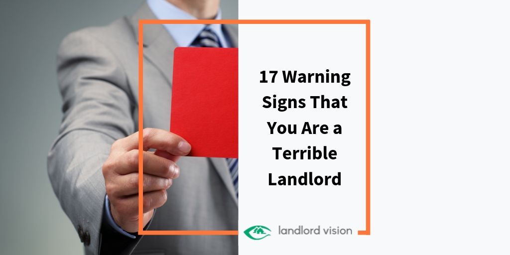 Blog - bad landlord warning signs twitter