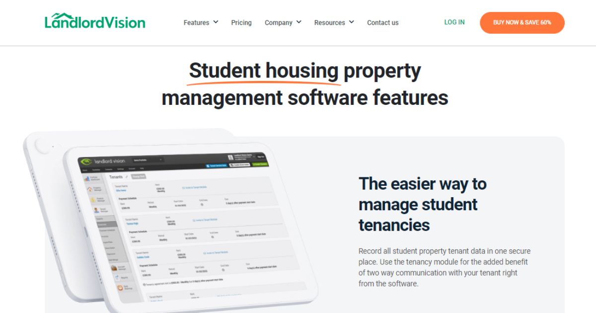 Software for Managing Student Lets | Landlord Vision